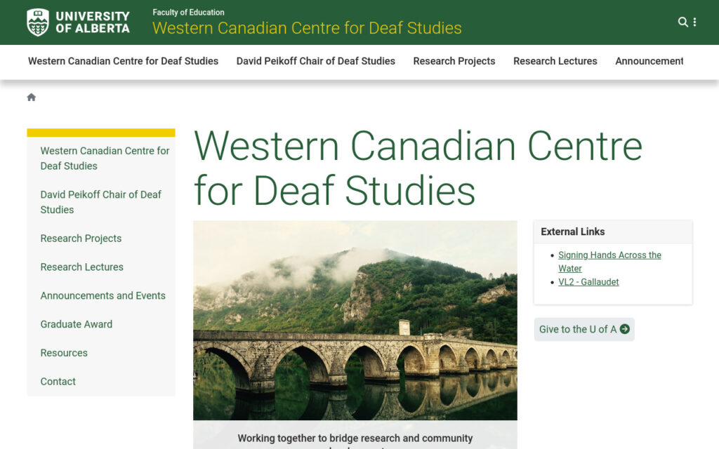 Deaf Youth HUB - Western Canadian Centre for Deaf Studies